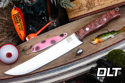 Bark River Fin & Bone MagnaCut Salmon & Gold Maple Burl #1