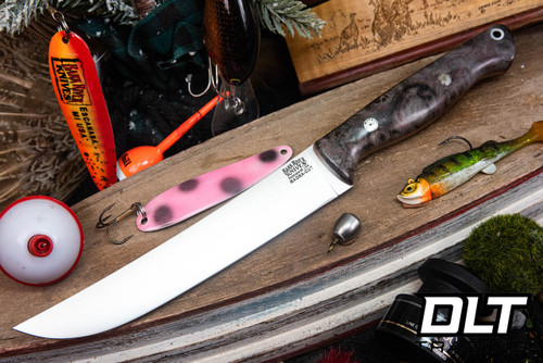 Bark River Fin & Bone MagnaCut Black & Grey Maple Burl - Orange Liners ...