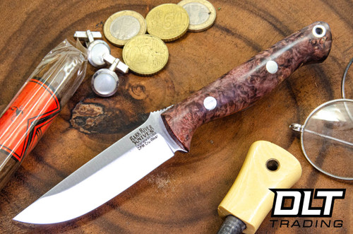 Bark River Bravo EDC Cru-Wear Rust Maple Burl - Orange Liners