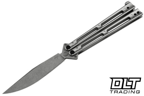 Boker Plus Papillon - Stonewashed D2 Blade - Bead Blasted Stainless ...