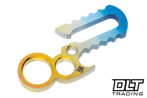 Koch Tools Treble EDC Dangler - Gold to Blue Fade Titanium - DLT Trading