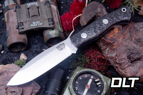 Bark River Mini Tundra 3V Carbon Fiber - Blue Liners