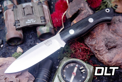 Bark River Mini Tundra 3V Black Canvas Micarta