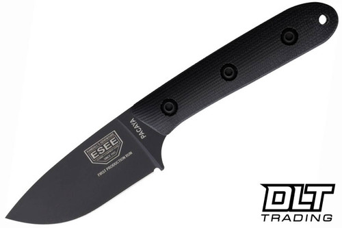 ESEE Pacaya 3V - Black Cerakote Blade - Black Canvas Micarta - DLT Trading