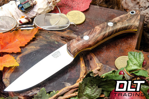Bark River Featherweight Fox River 3V Rust Maple Burl - Yellow Liners