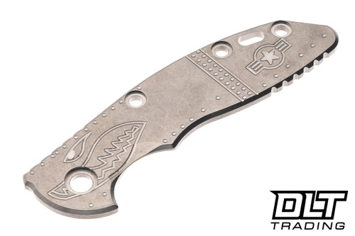 Hinderer 3" XM-18 Smooth Titanium Handle Scale - Stonewashed - Warthog ...