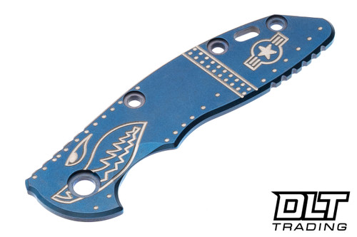 Hinderer 3" XM-18 Smooth Titanium Handle Scale - Blue Anodized ...