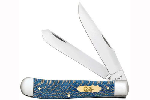 Case Trapper - Smooth Blue Sycamore Wood - DLT Trading