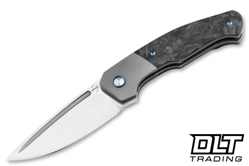 Boker Plus Collection 2025 MagnaCut - Carbon Fiber & Titanium - Blue Accents - DLT Trading