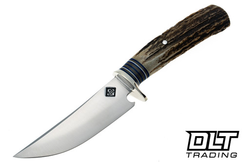 Rocco Handmade Deer And Trout Sambar Stag Nickel Silver Guard Blue
