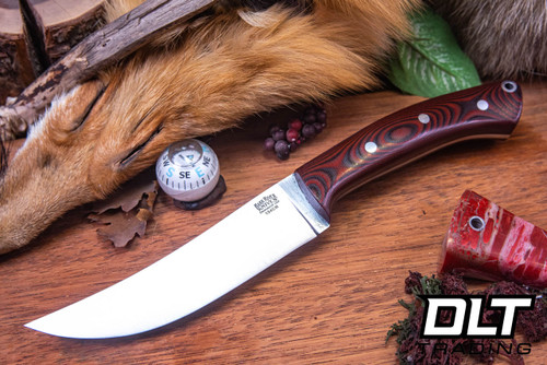 Bark River Fox River Trailing Point 154CM Red & Black G-10