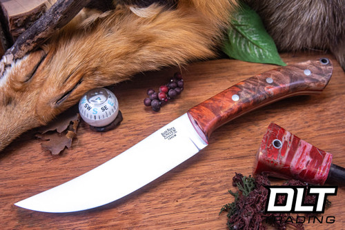 Bark River Fox River Trailing Point 154CM Brown & Copper Maple Burl ...
