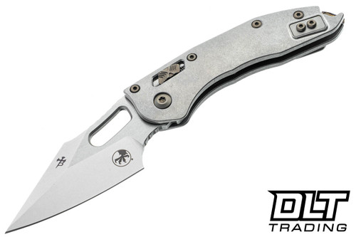 Microtech 169RL-10MS4 Stitch - Flamed Backspacer - Titanium - Stonewash ...