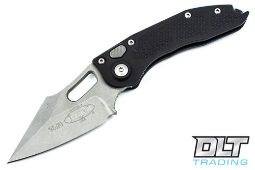 Microtech 169-10AP Stitch S/E - Black Handle - Apocalyptic Blade