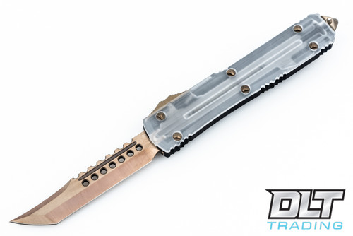 Microtech | 119-13 Ultratech Hellhound - Clear Top - Contoured - Bronze ...