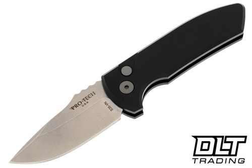 Pro-Tech SBR - Black Handle - Two-Tone Blade