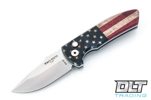 Pro-Tech SBR - Vintage Flag Handle - Two Tone Blade - DLT Trading