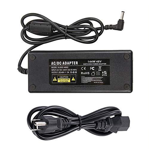 COOLM 48V 60W Power Supply Adapter 125A Charger 55x25mm DC for PoE ...