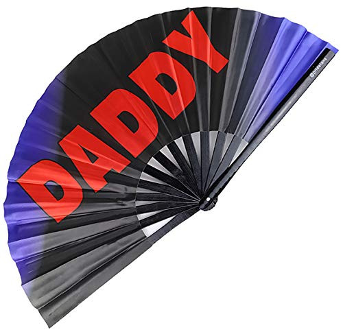 Pride Fans Clack Daddy Fan Large Hand Fan Loud Clack Big Drag Queen ...