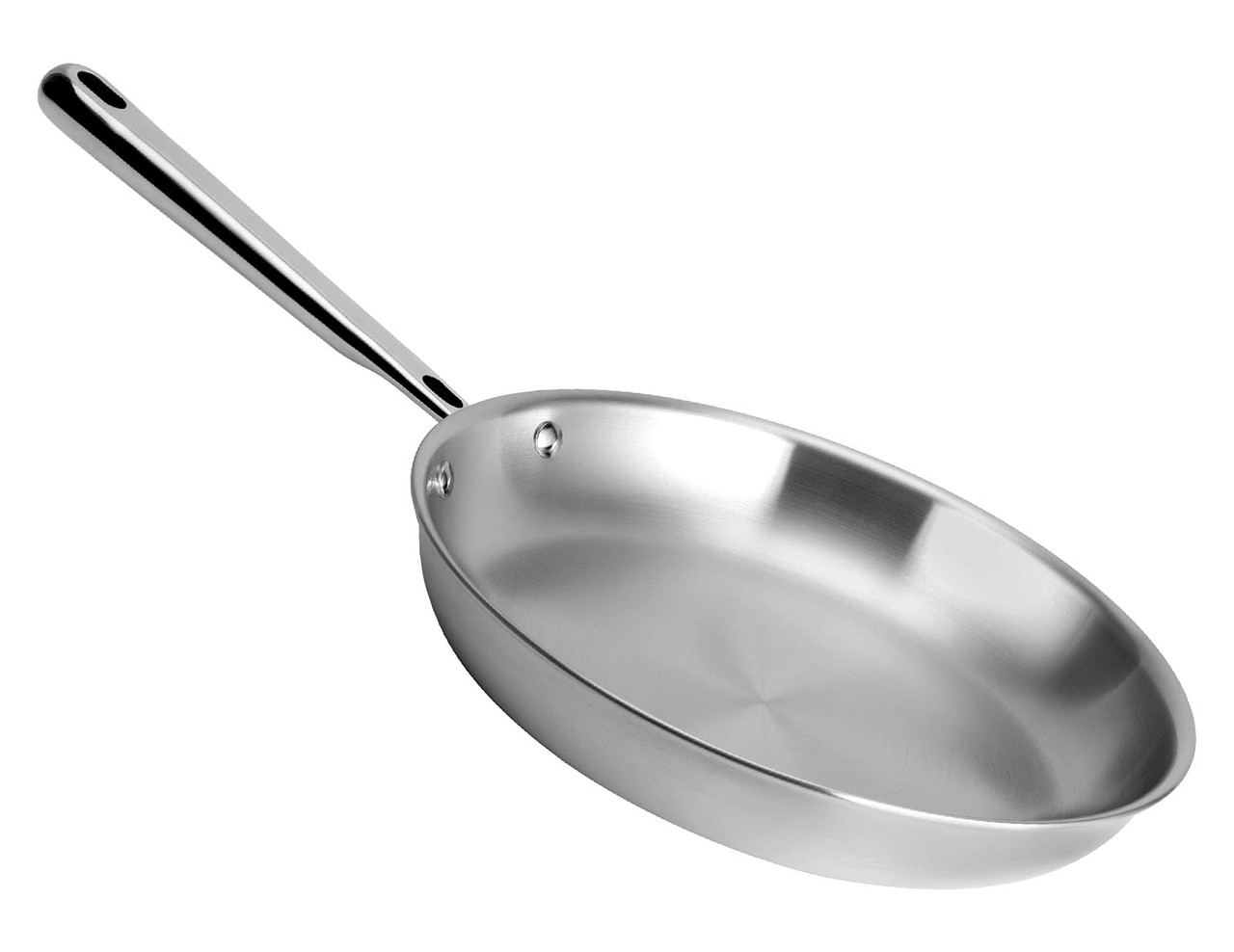 Misen 12 Inch Stainless Steel Full Clad Frying Pan - 5 Ply Professional ...
