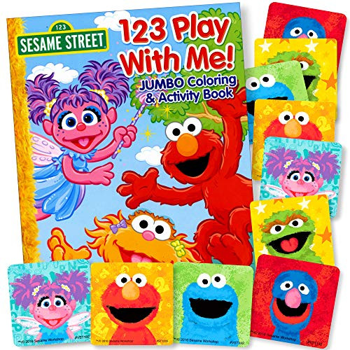 Sesame Street Elmo Coloring Book with Sesame Street Stickers ...