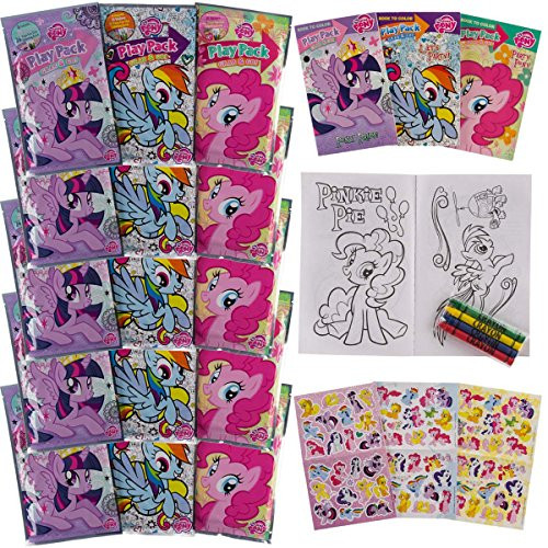 Set of 15 My Little Pony Play Packs Fun Party Favors Coloring Book ...