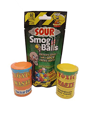 Toxic Waste Drum Nuclear Fusion and Sour Smog Balls 3 pack ...