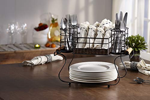 Buffet Caddy Rustic in Black Finish: Mesa by Vanderbilt ...