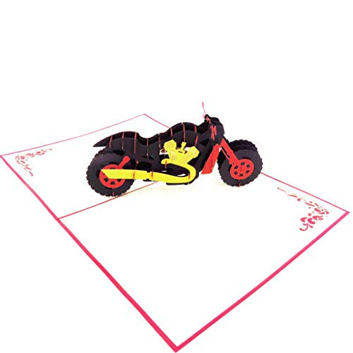Motorcycle Pop Up Card Motorbike Birthday Card Graduation Card ...