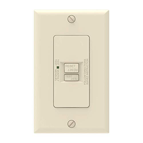 AIDA Self-Test 20 Amp Blank Face Indoor GFCI Receptacle Ground Fault ...