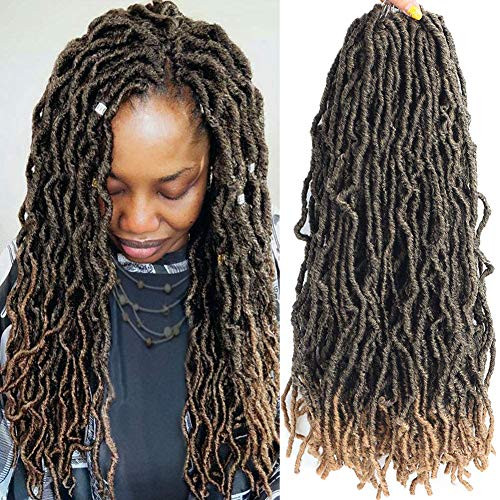 Faux Locs Crochet Hair Nu Locs 18 Inch Soft Locs Goddess Locs Crochet ...