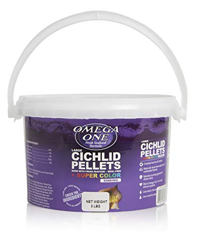 Omega One Super Color Sinking Cichlid Pellets 4mm Large Pellets 3 lb ...