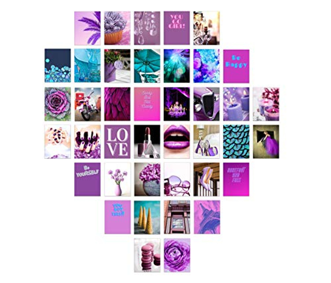 Mybohocottage Set Of 40 Wall Collage Kit Aesthetic Pictures Photo