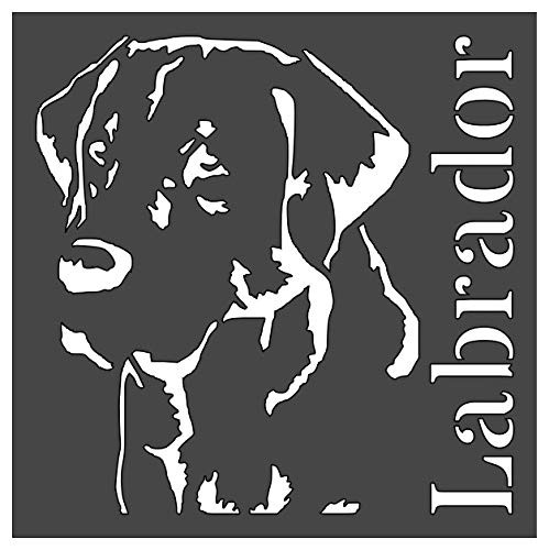 Labrador Dog Stencil 1-5.5x5.5 inch Custom Cut Reusable Stencil Drawing ...