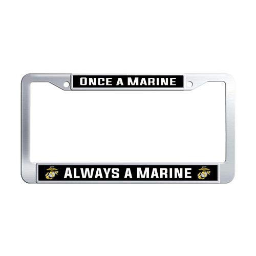 Once a Marine Always a Marine Motto for Veteran US Marine Corps License ...