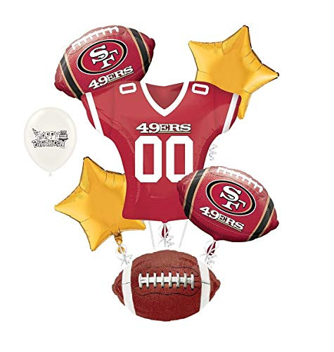 San Fransico 49er s NFL Football Party Balloon Bouquet Bundle ...
