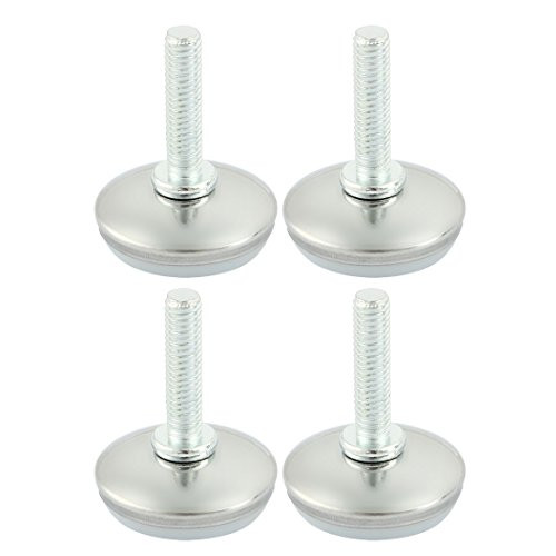 uxcell M6x18mm Leveling Feet Adjustable Threaded Pole Leveling Foot ...