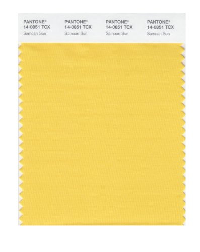 Pantone 14-0851 TCX Smart Color Swatch Card Samoan Sun ...