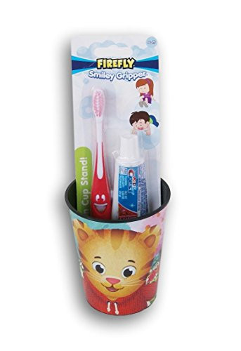 Daniel Tiger Tooth Brushing Kit - Toothbrush, Toothpaste, and Rinsing ...