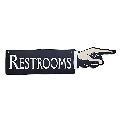 Surf To Summit Plasma Cut Dibond Aluminum Right Pointing Hand Restroom ...