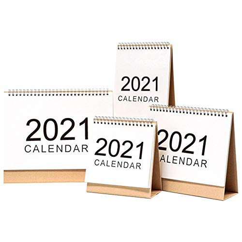 Kindlyperson Mini 2021 Desktop Calendar 2020-2021 Desk Calendar ...