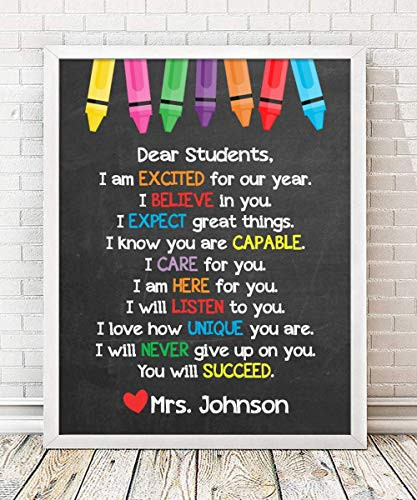 Enter Classroom Poster Personalized Classroom Decor Classroom Teacher ...