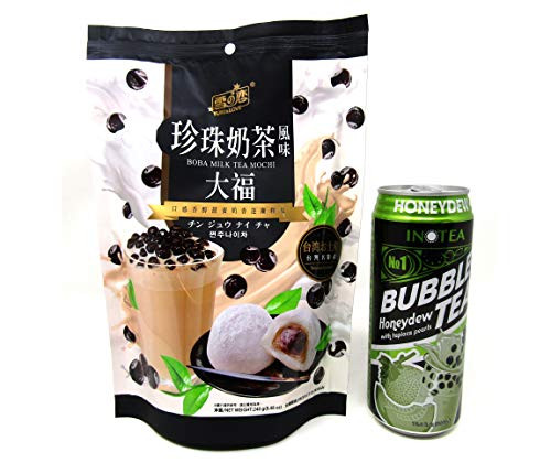 Yuki and Love Boba Milk Tea Mochi and InoTea Bubble Tea Drink - Brown ...