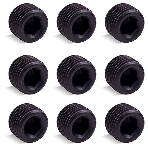 Mardatt 10Pcs 1/2 inch NPT Plug Pipe Plug Fitting Carbon Steel Male ...