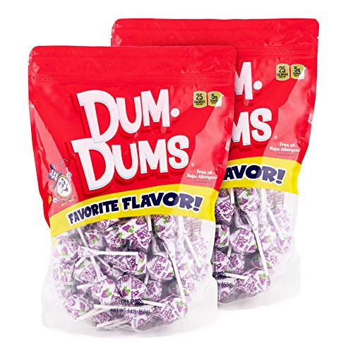 Dum Dums Grape 2-1 lb bags - Warehousesoverstock