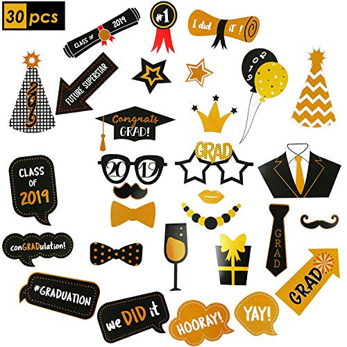 Graduation Photo Booth Props,2019 Large Size Graduation Party ...