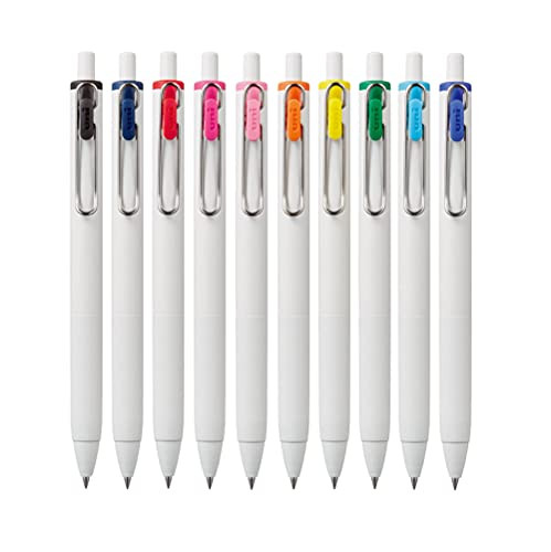 Uni-Ball One Gel Ink 0.5mm Ballpoint pen 10 Colors set Japan import ...