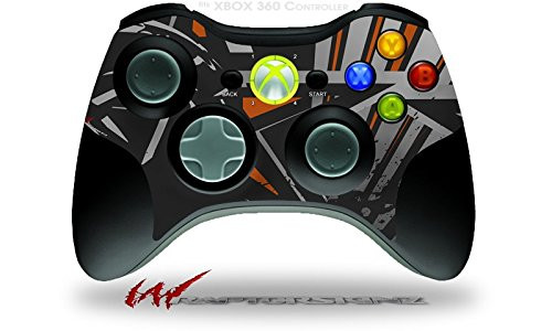 XBOX 360 Wireless Controller Decal Style Skin - Baja 0023 Orange Burnt ...