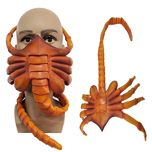 LLH Alien Facehugger Mask Xenomorph Hugger Cosplay Costume Masks Scary ...