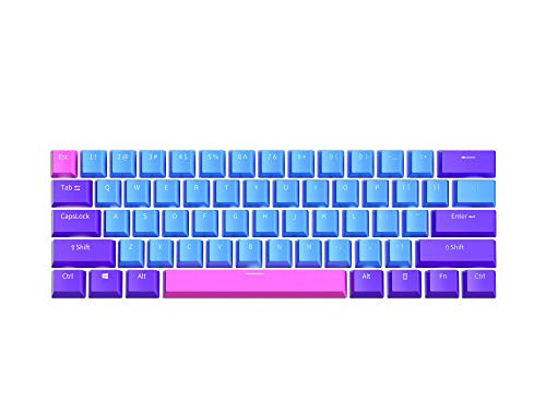 BOYI Shine-Through Keycaps 61 Key ANSI Layout OEM Profile PBT Thick ...